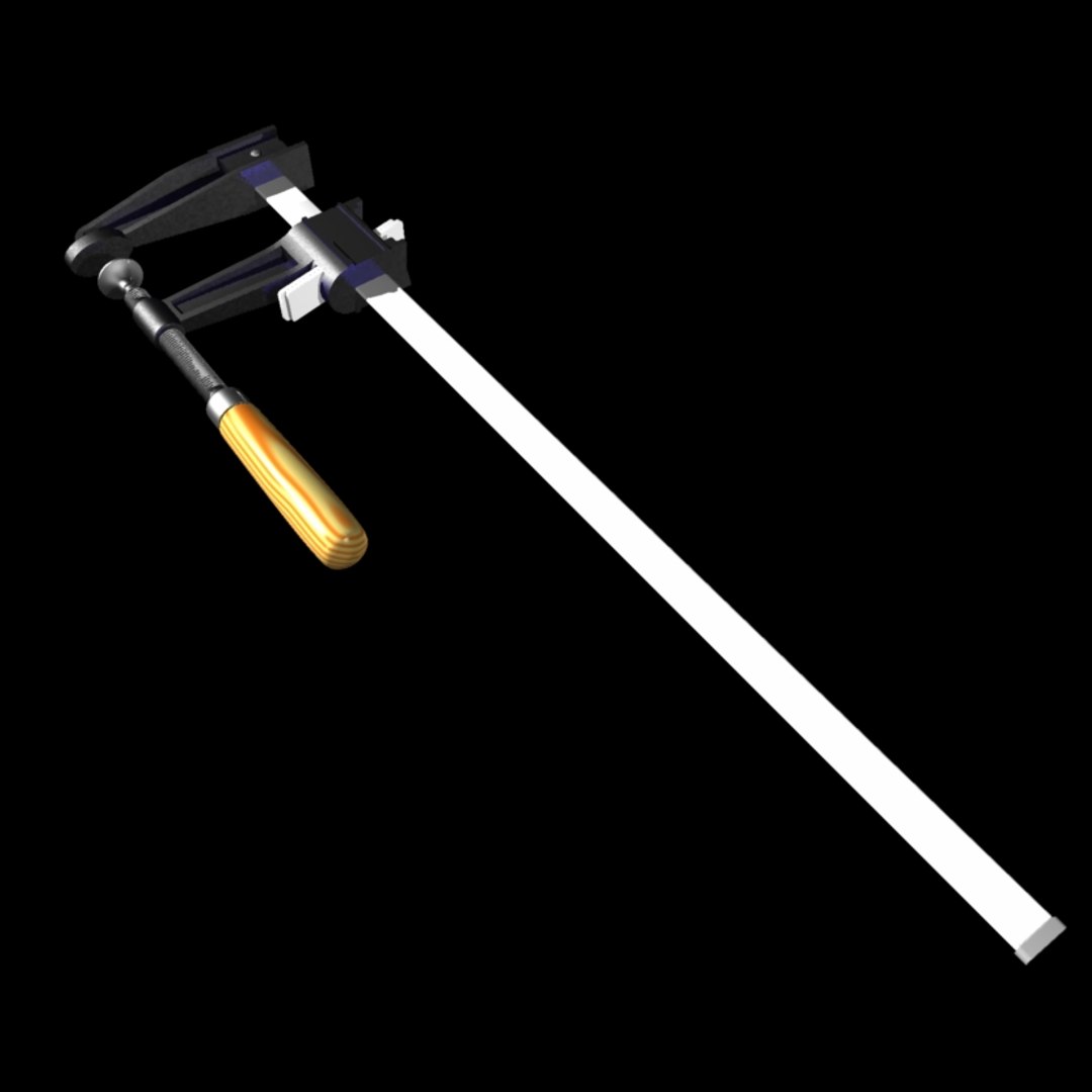 Wood Clamp 3d 3ds