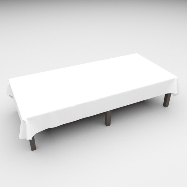 3D table cloth 107cm x model - TurboSquid 1614948