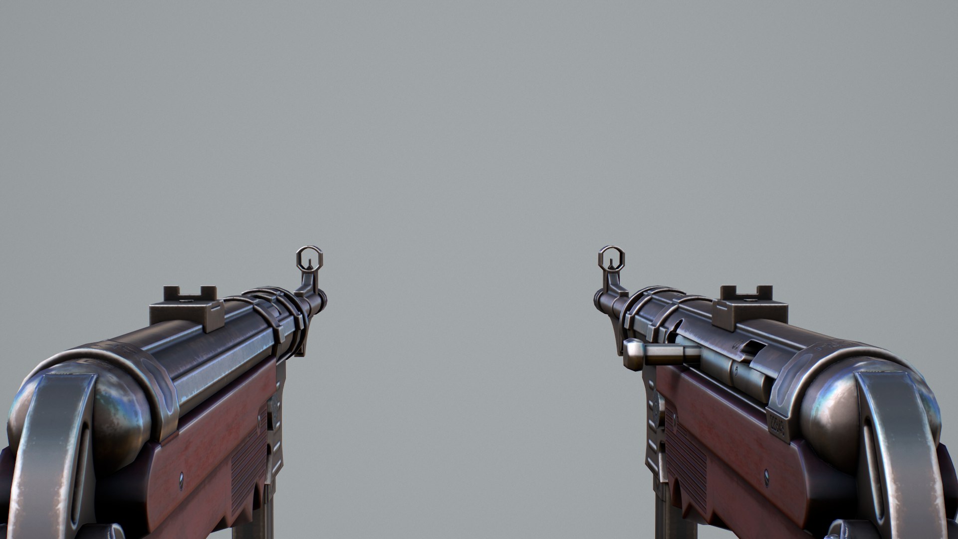 3D Model Mp-40 SMG - LowPoly Mobile Ready - TurboSquid 1976254