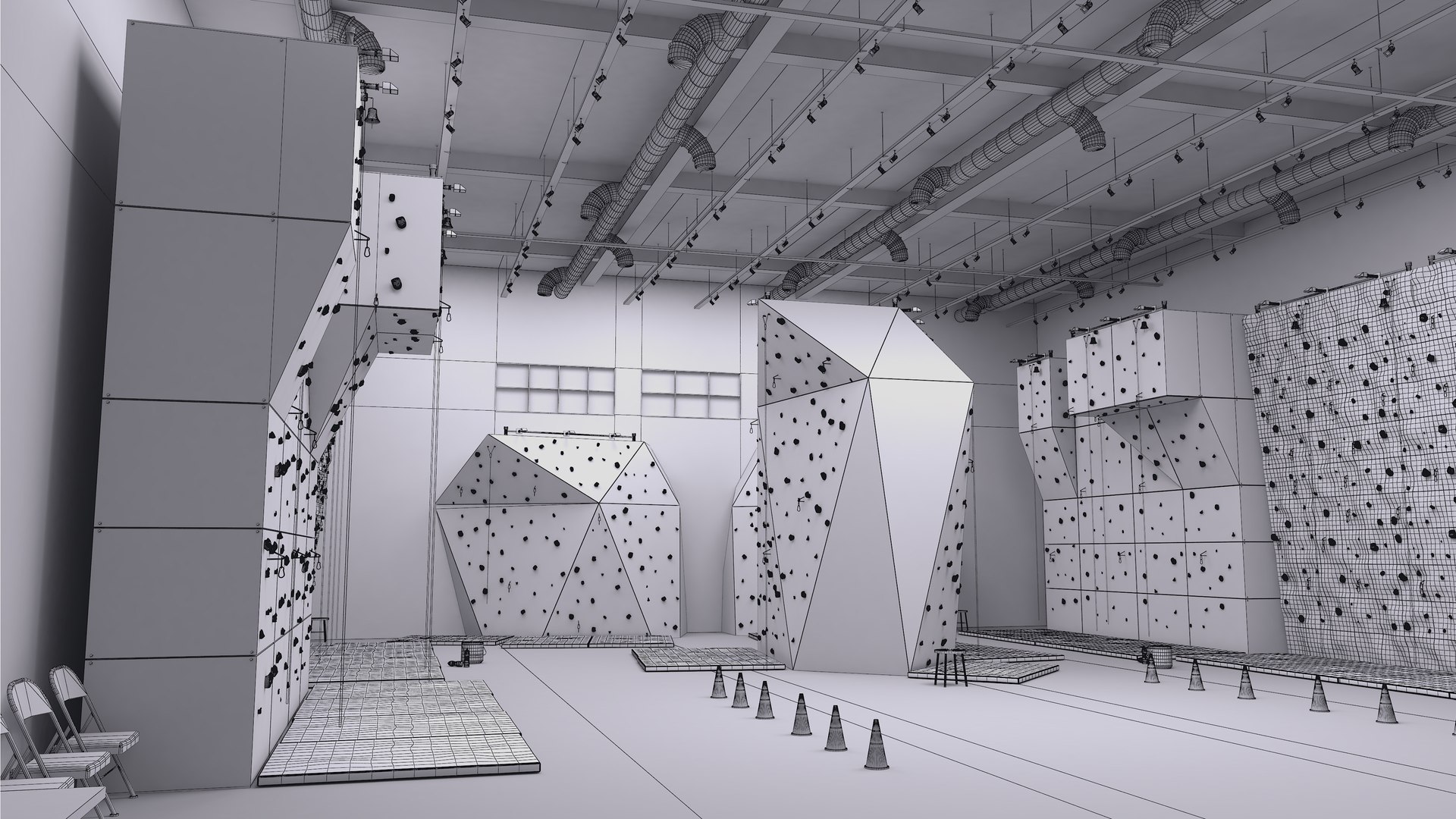 Indoor Climbing Wall 3D Model - TurboSquid 1821303