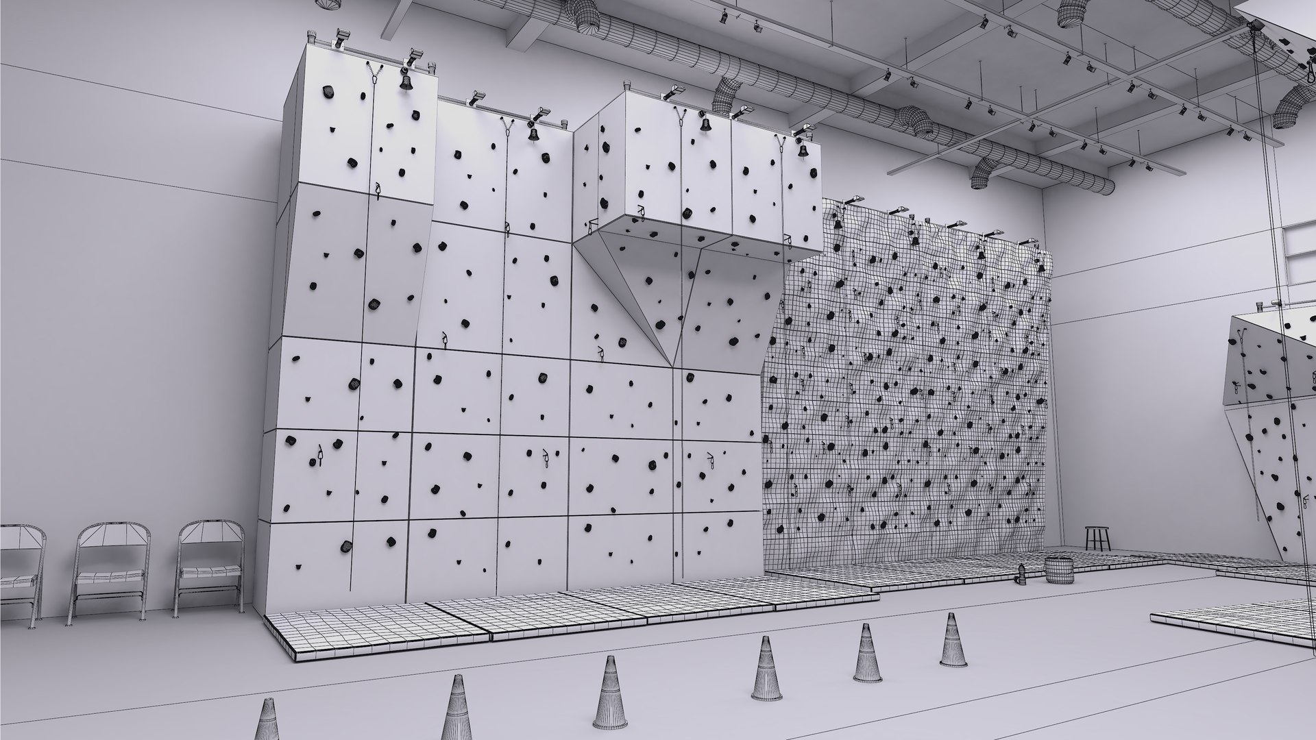 Indoor Climbing Wall 3D Model - TurboSquid 1821303