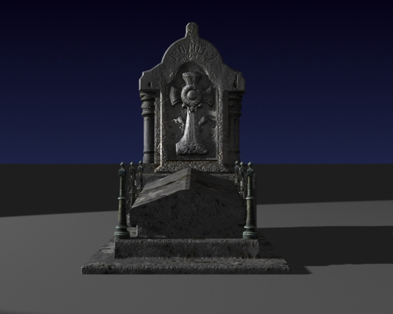 3d Grave Model