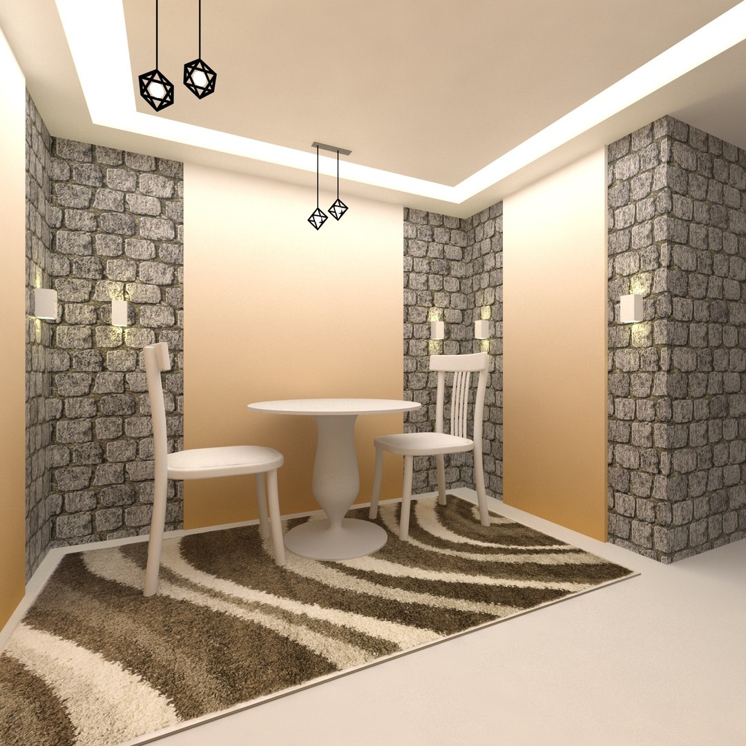 3D Small Room And Corridor - TurboSquid 1989412