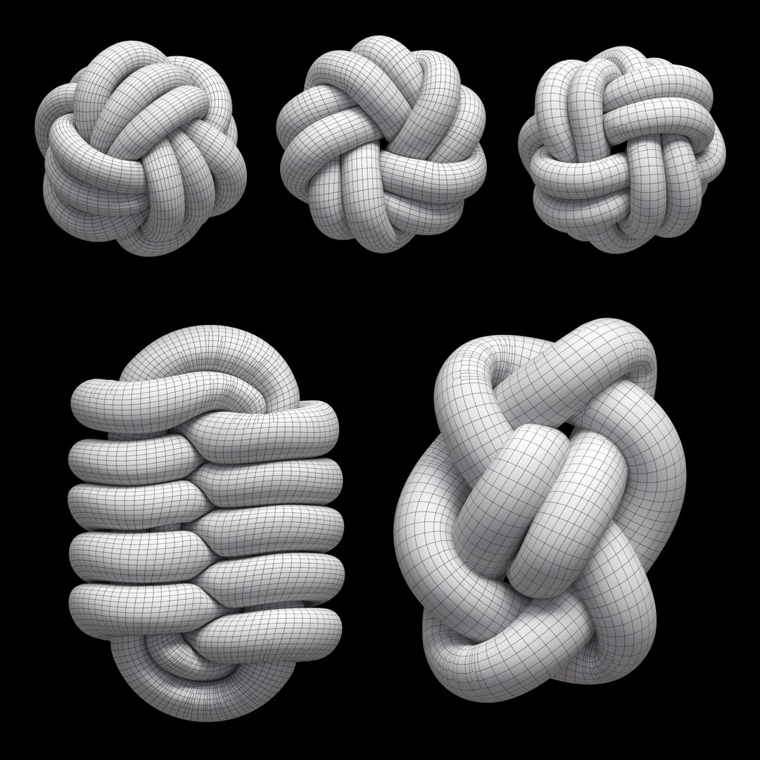 3D Knot Pillows - TurboSquid 1960981