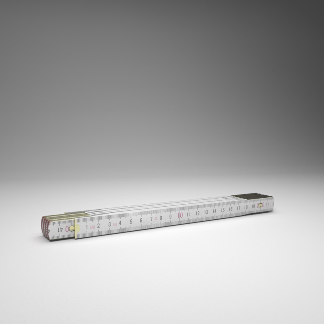 3d Meter Zollstock Model