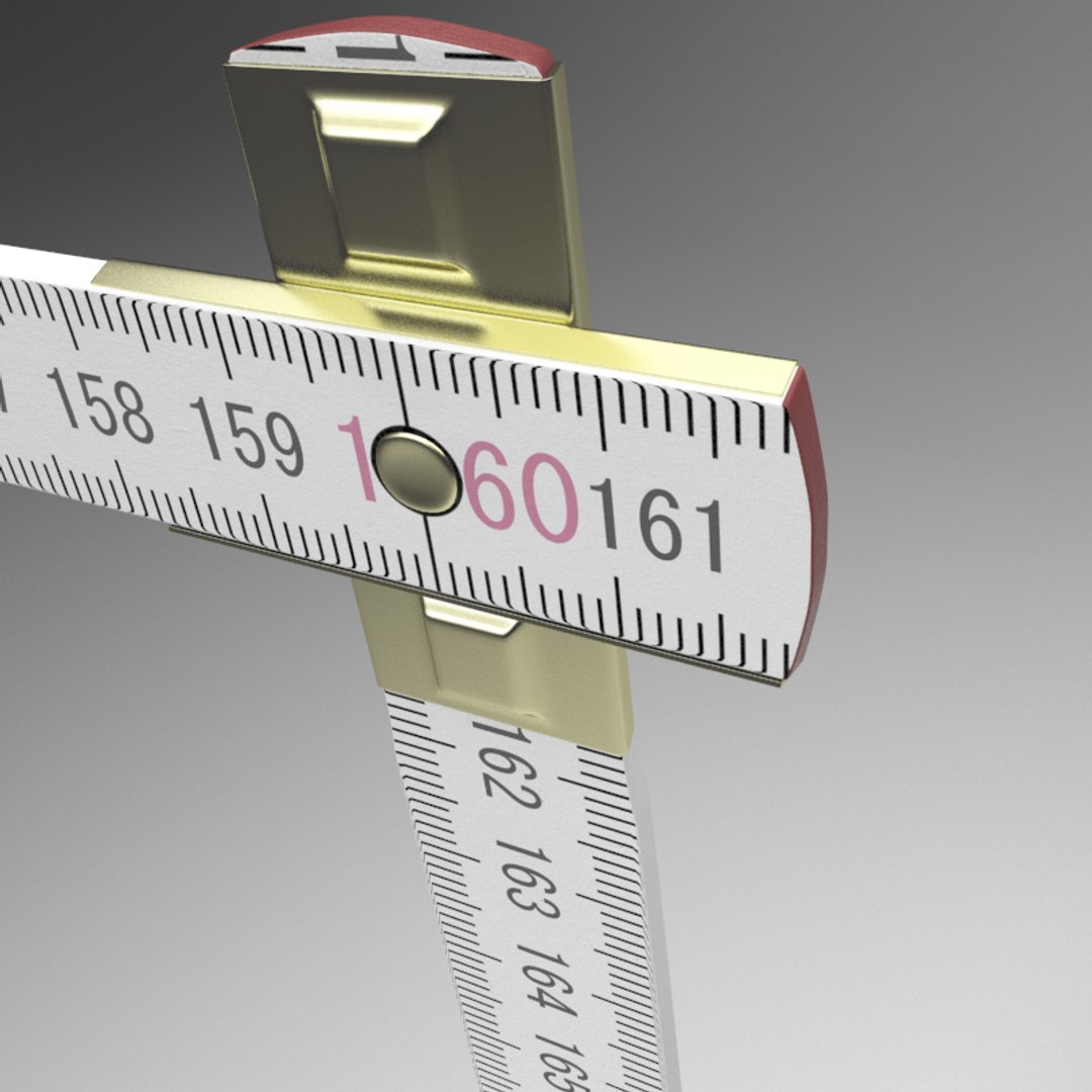 3d Meter Zollstock Model