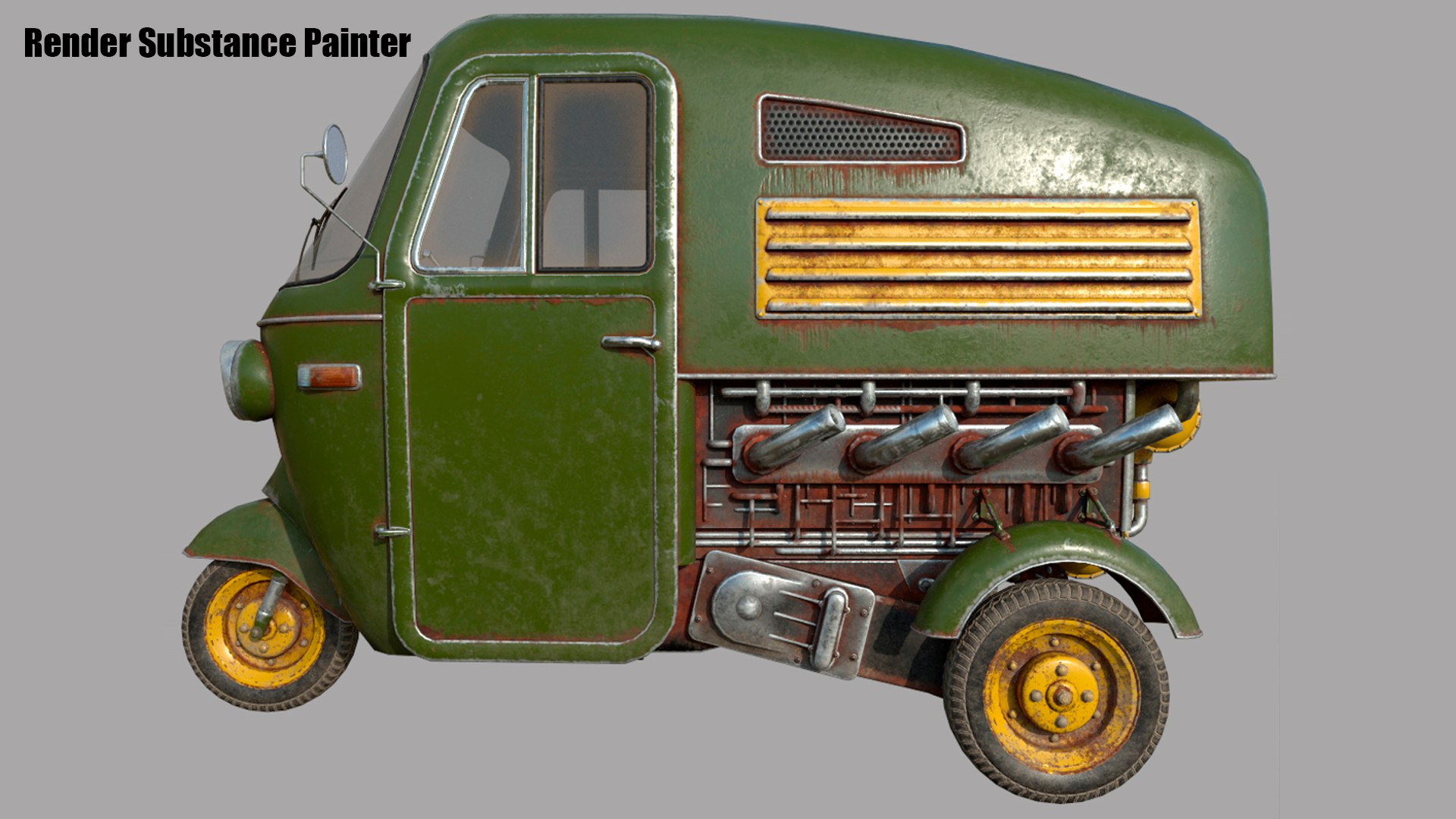 3D Three Wheeler 01 - TurboSquid 1768286