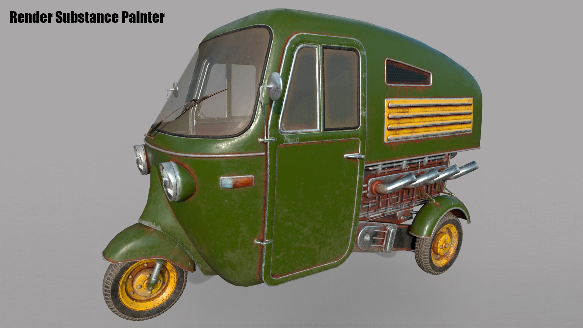 3D Three Wheeler 01 - TurboSquid 1768286