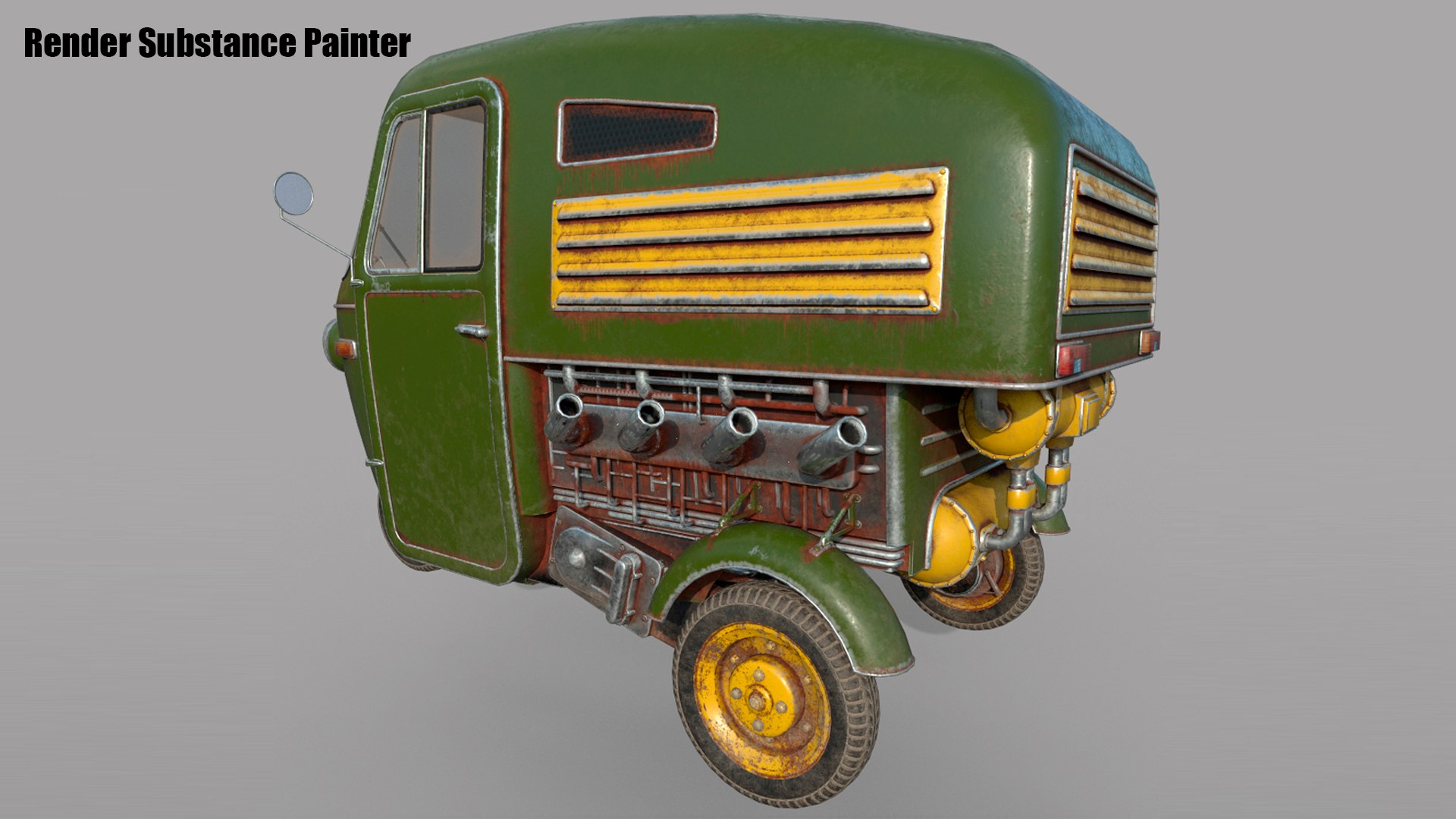 3D Three Wheeler 01 - TurboSquid 1768286