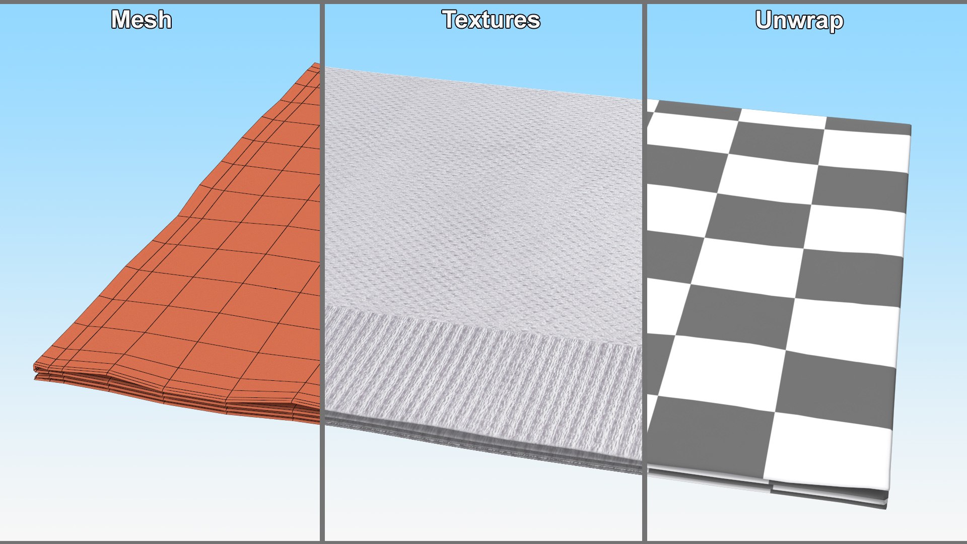 Realistic Paper Napkin Model - TurboSquid 2300565