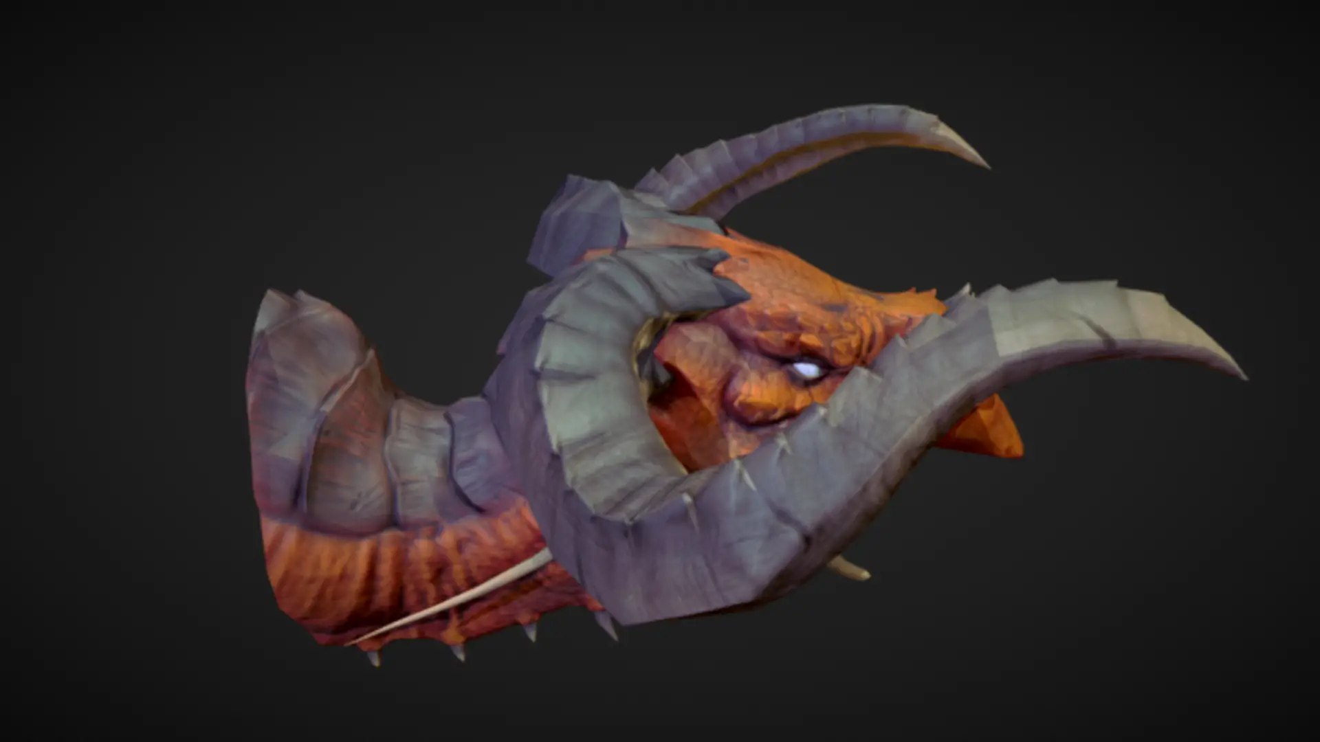 3D Red Dragon Bust Model - TurboSquid 2185203