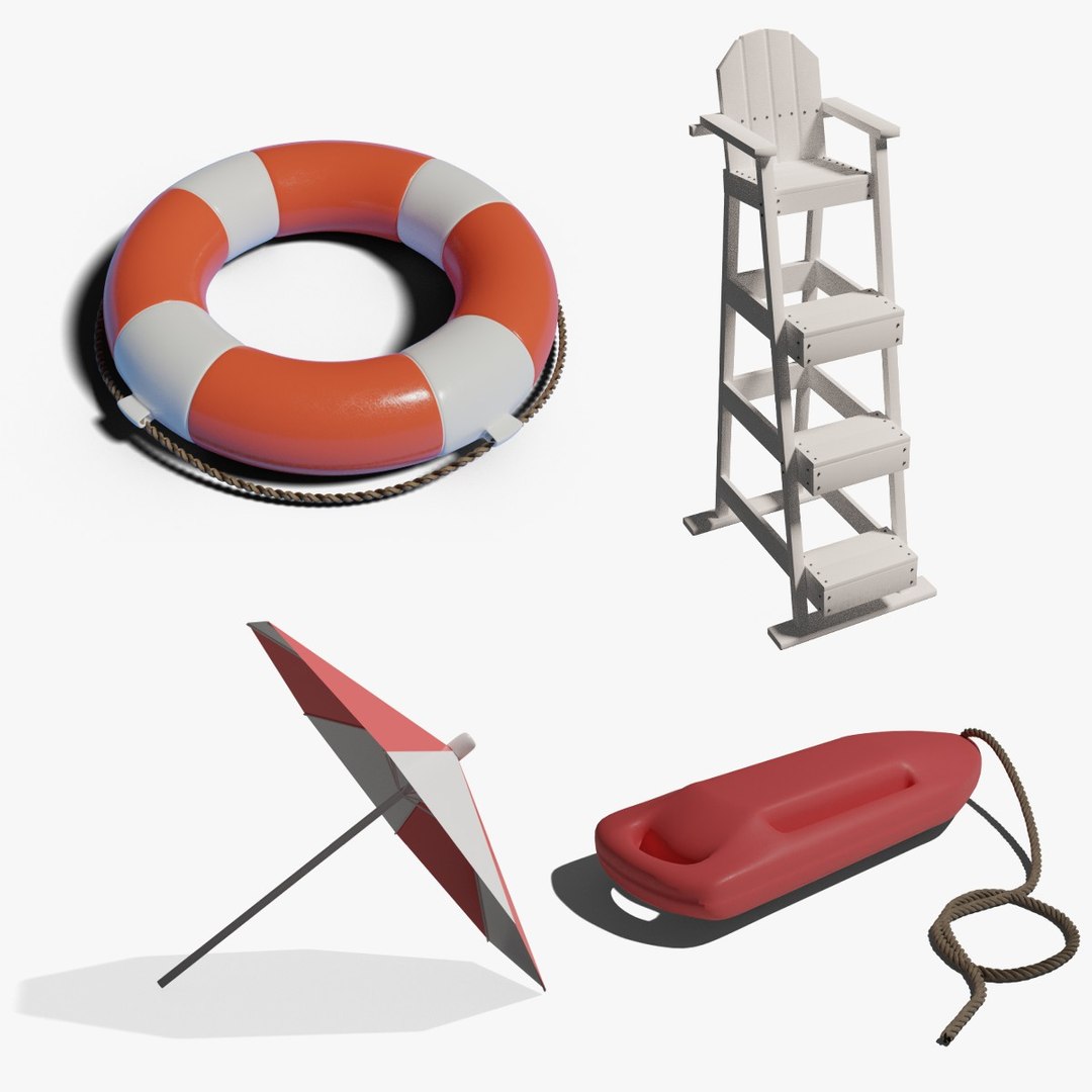 3D Lifeguard Collection - TurboSquid 1729400
