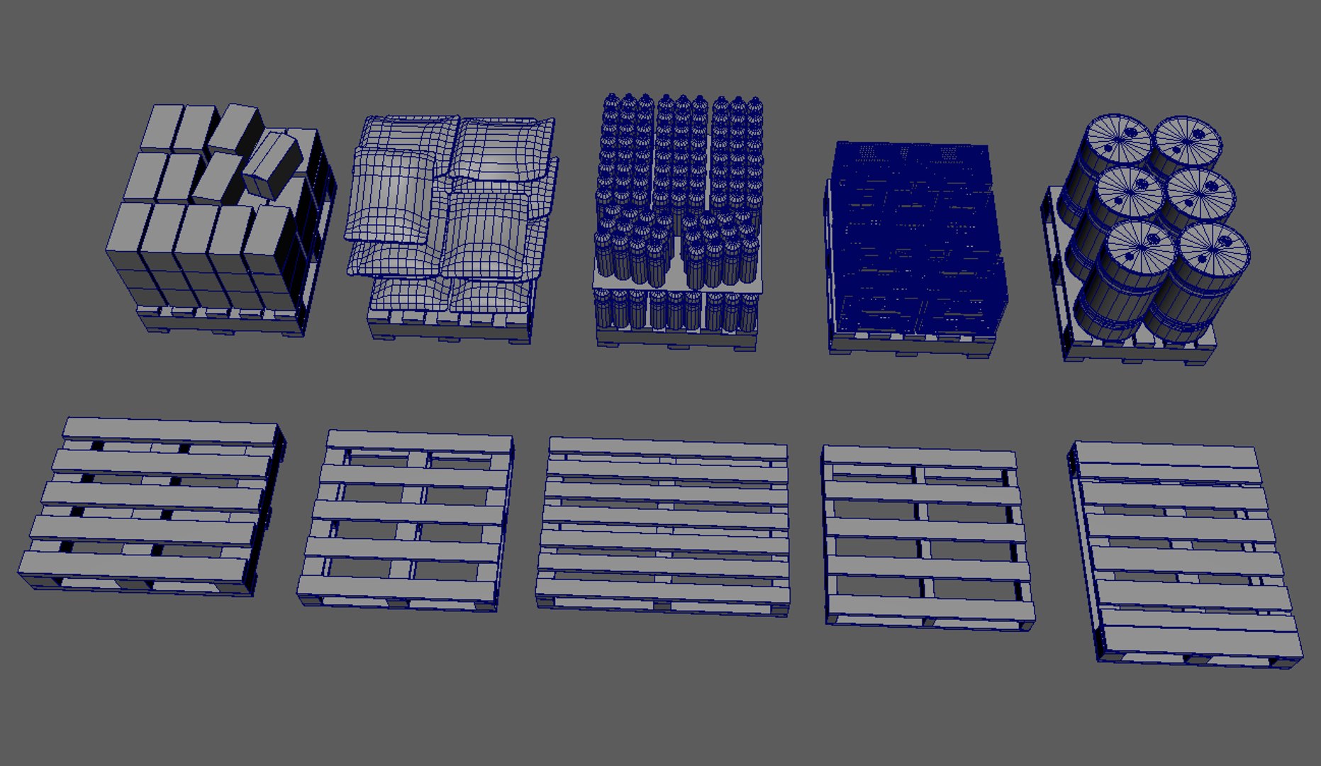 3D Wooden Pallets Pack Model - TurboSquid 2362786