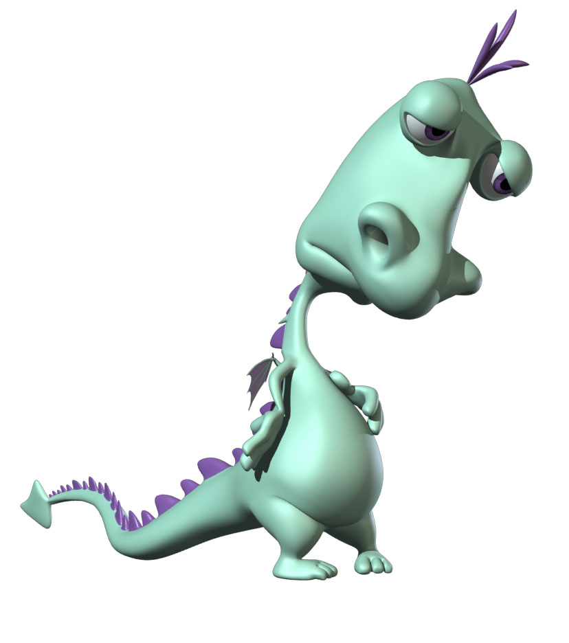 3d cartoon dragon fred
