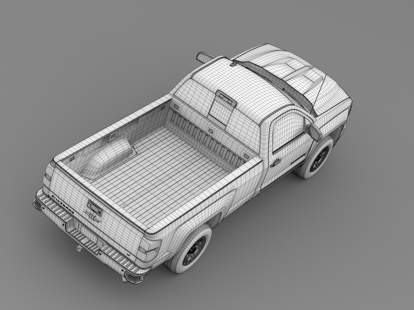 Chevrolet Silverado Lt Regular 3d Model