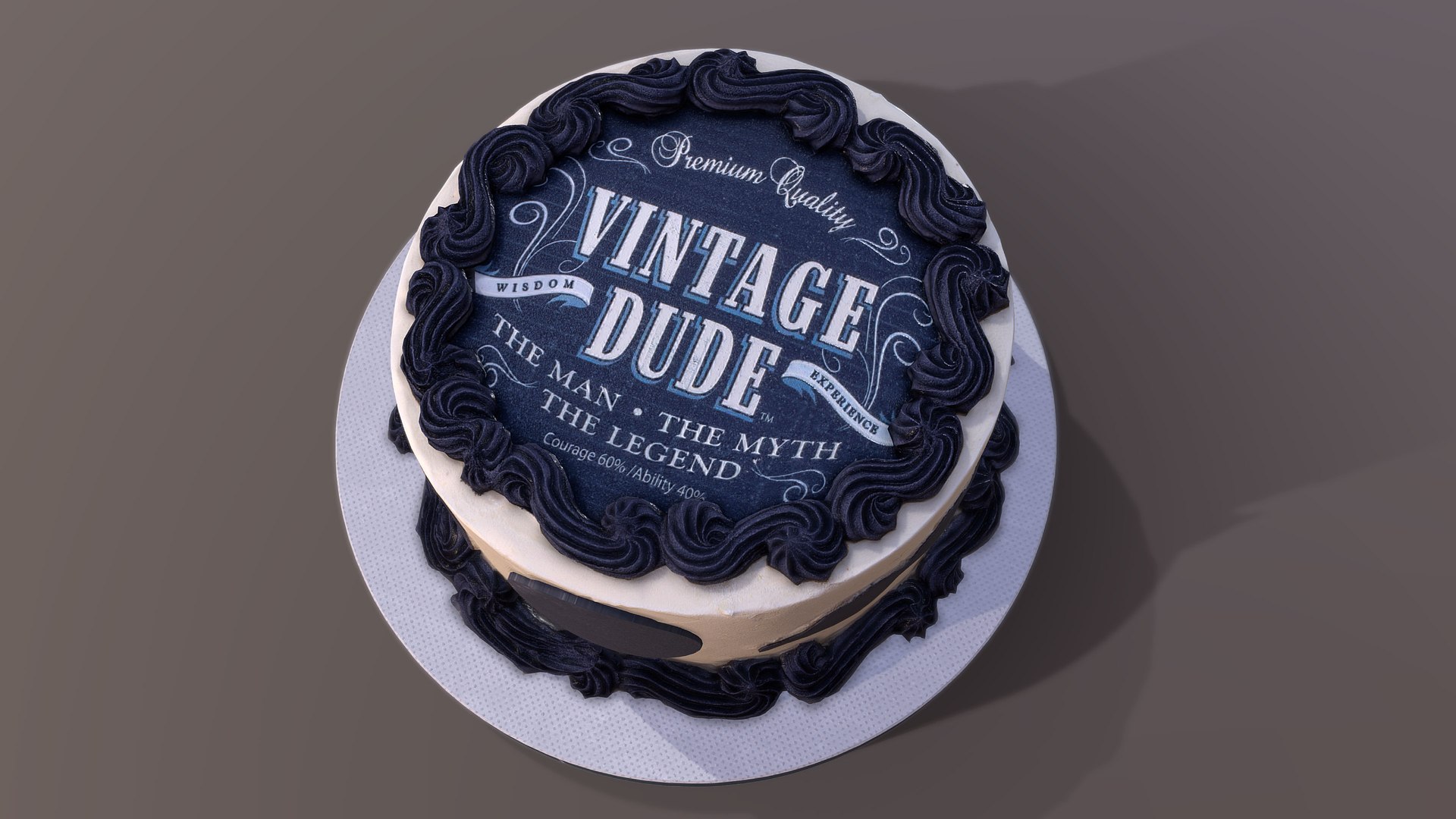 Vintage Dude Cake 3D Model - TurboSquid 2003254