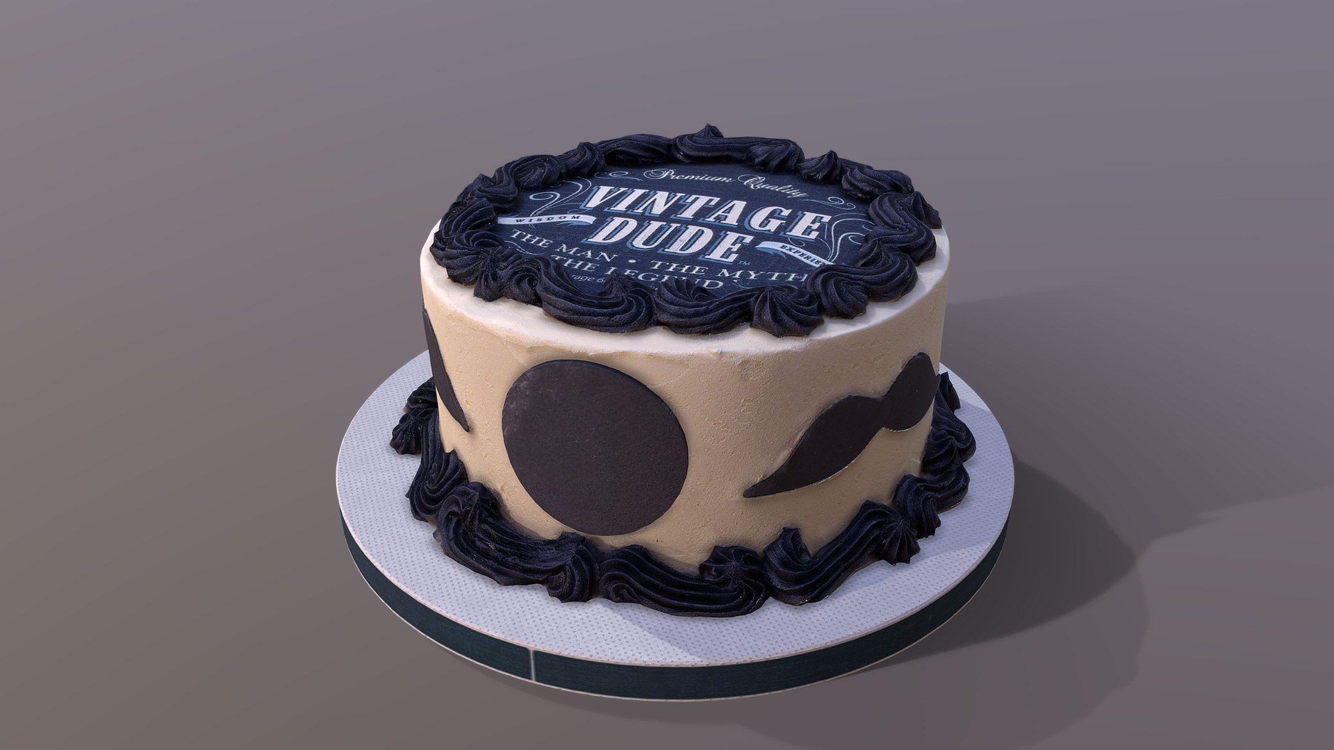 Vintage Dude Cake 3D Model - TurboSquid 2003254