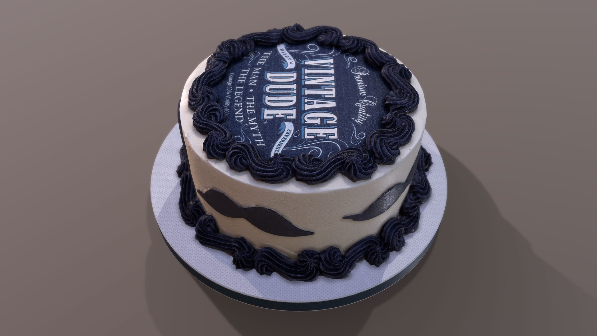 Vintage Dude Cake 3D Model - TurboSquid 2003254