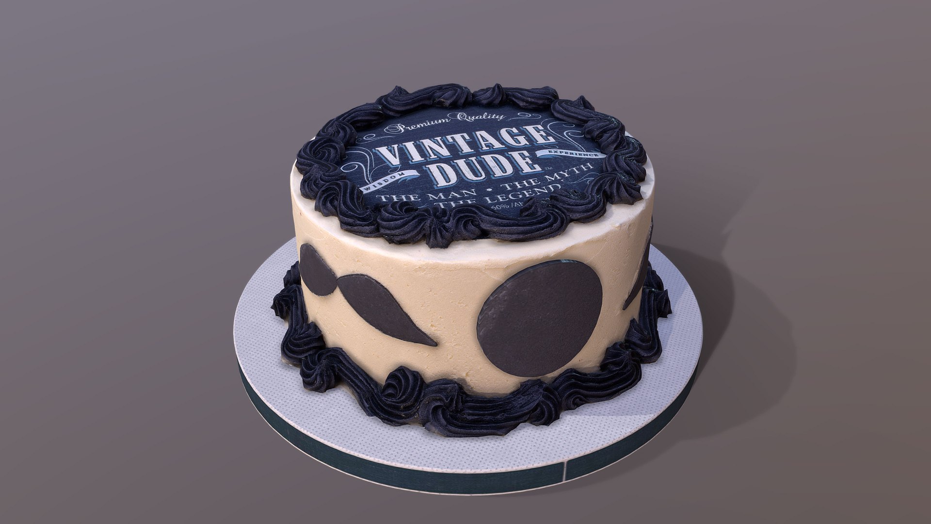 Vintage Dude Cake 3D Model - TurboSquid 2003254