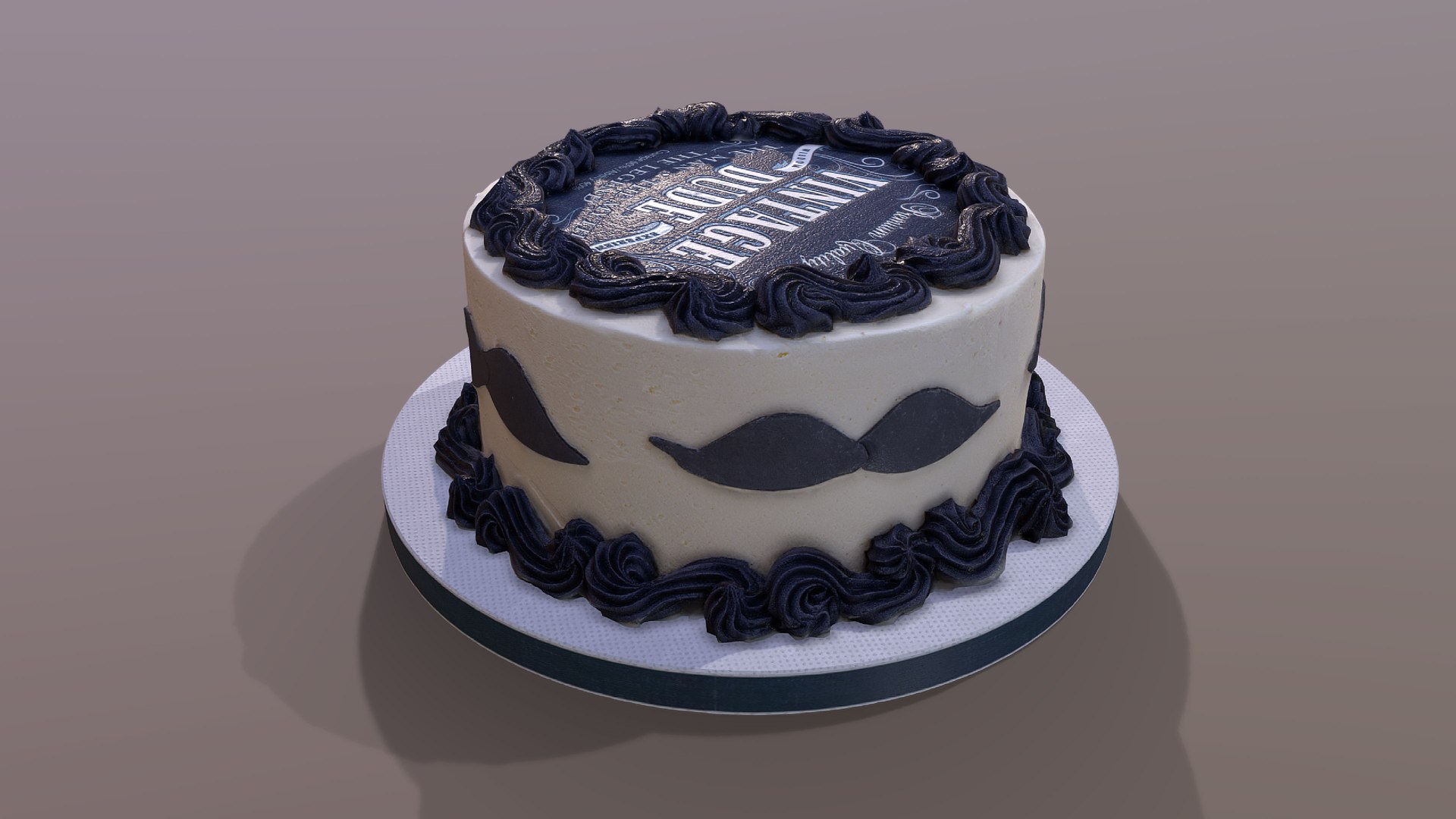Vintage Dude Cake 3D Model - TurboSquid 2003254