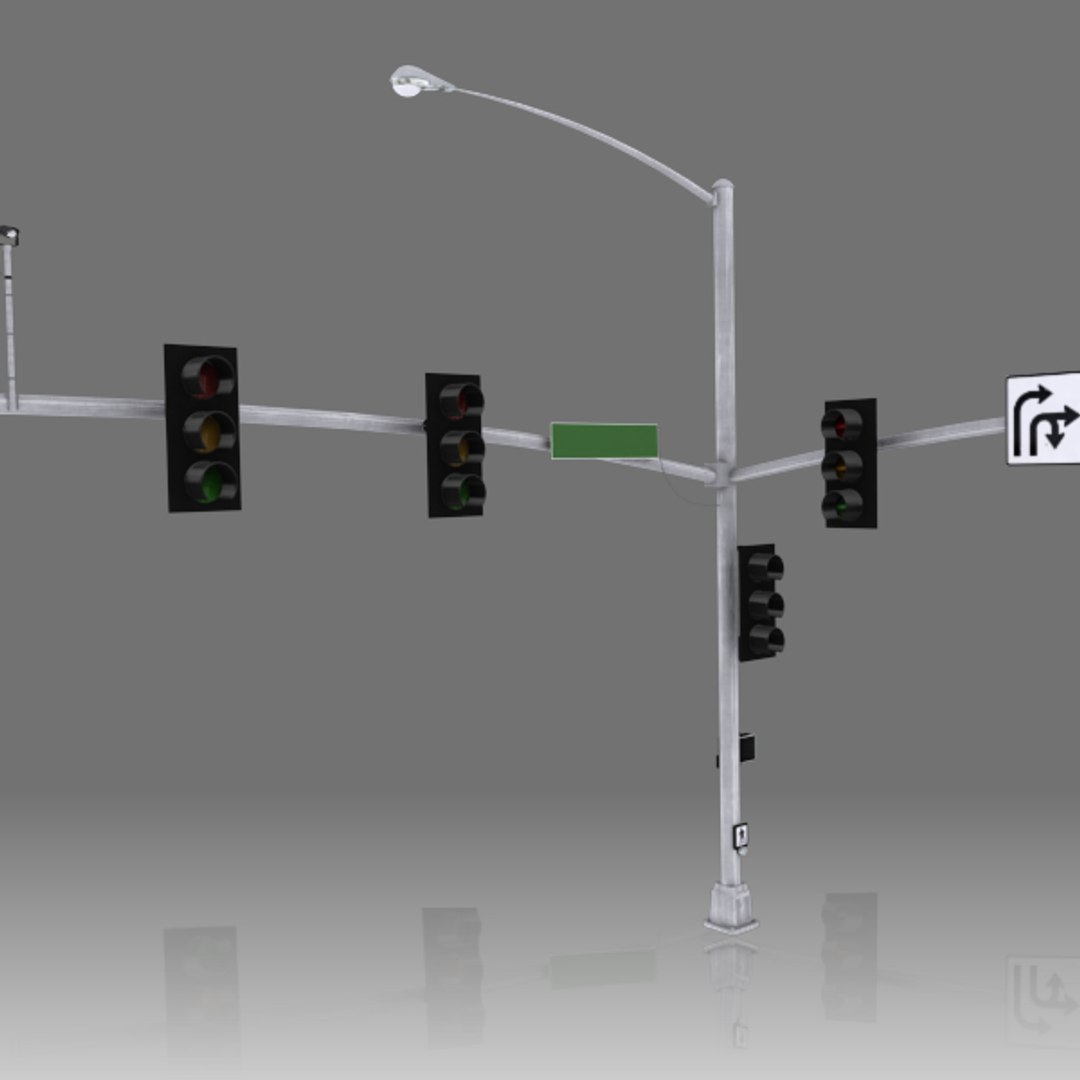 Traffic Control Signal 3d Max