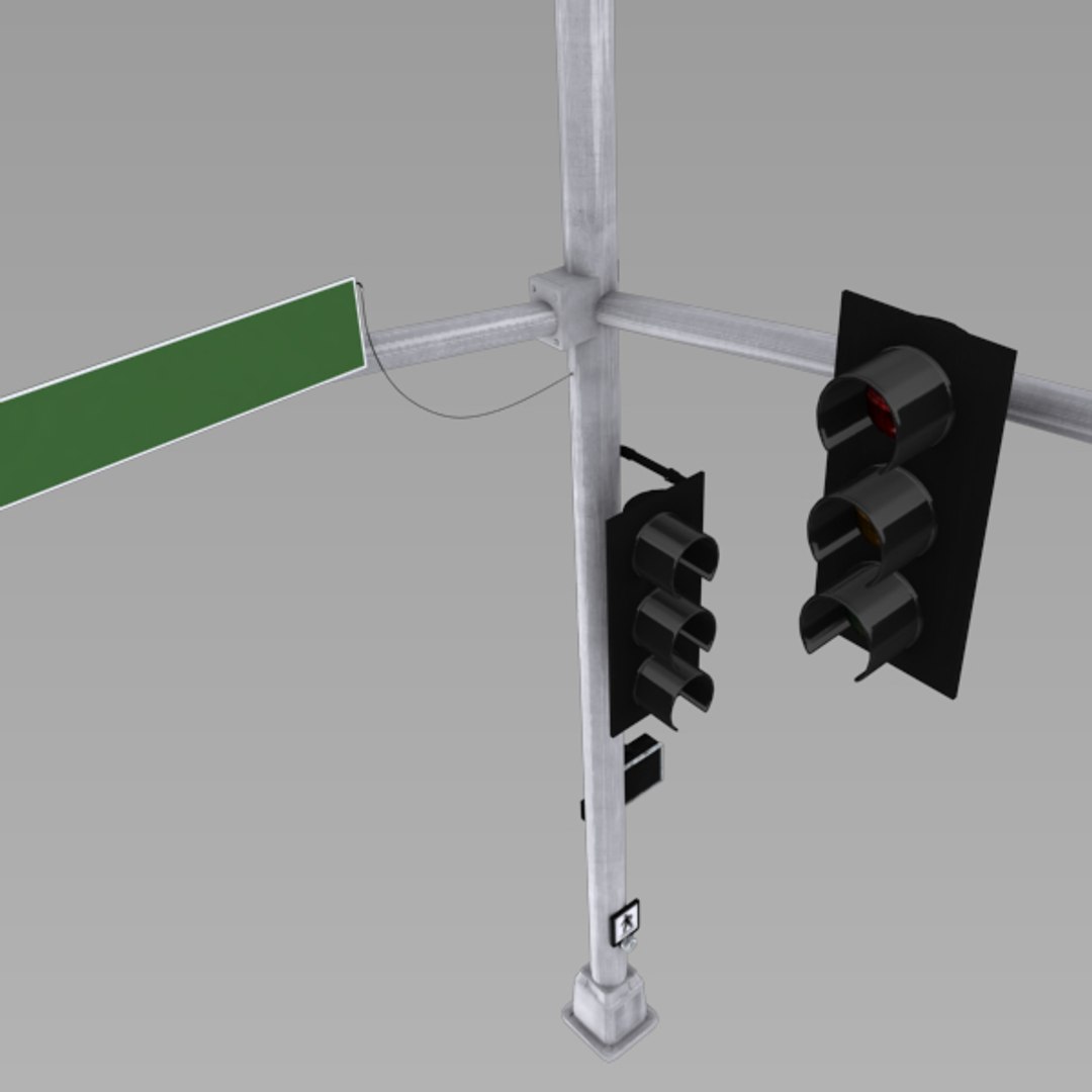 Traffic Control Signal 3d Max