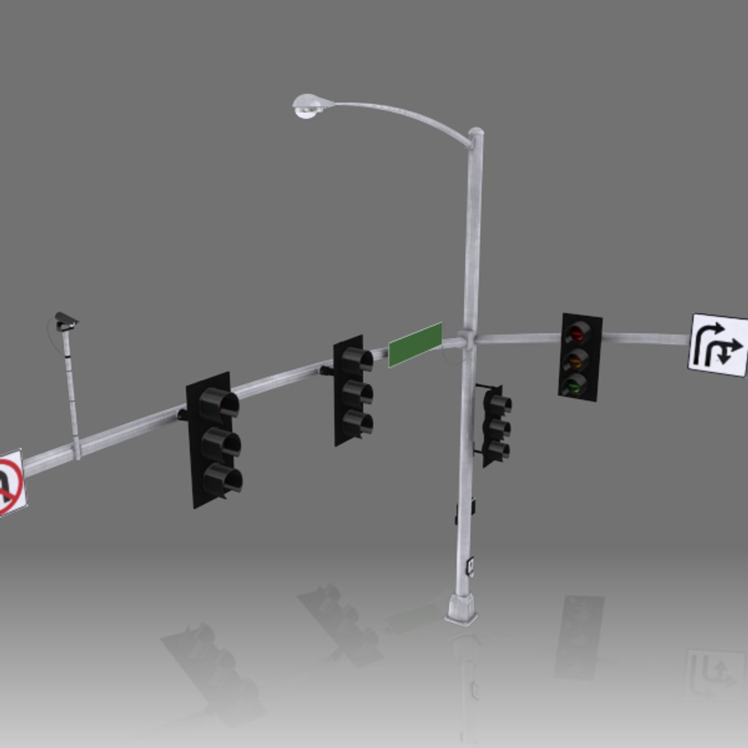 Traffic Control Signal 3d Max