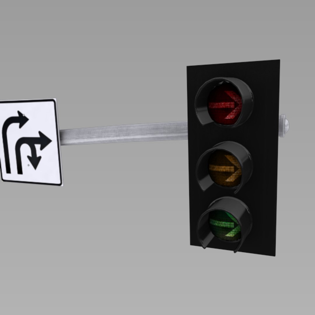 Traffic Control Signal 3d Max