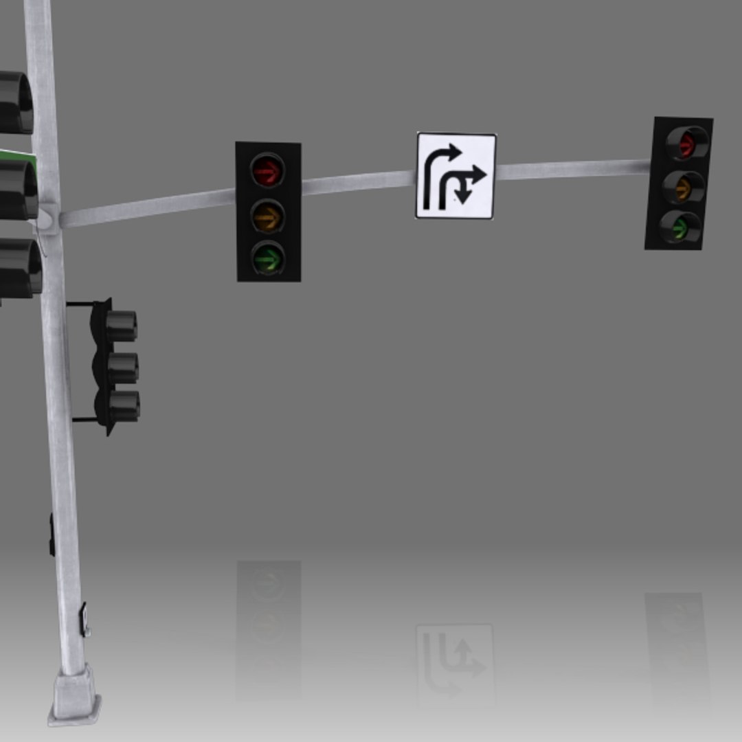 Traffic Control Signal 3d Max
