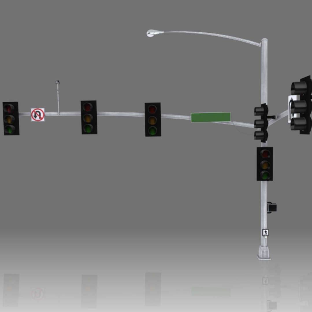 Traffic Control Signal 3d Max