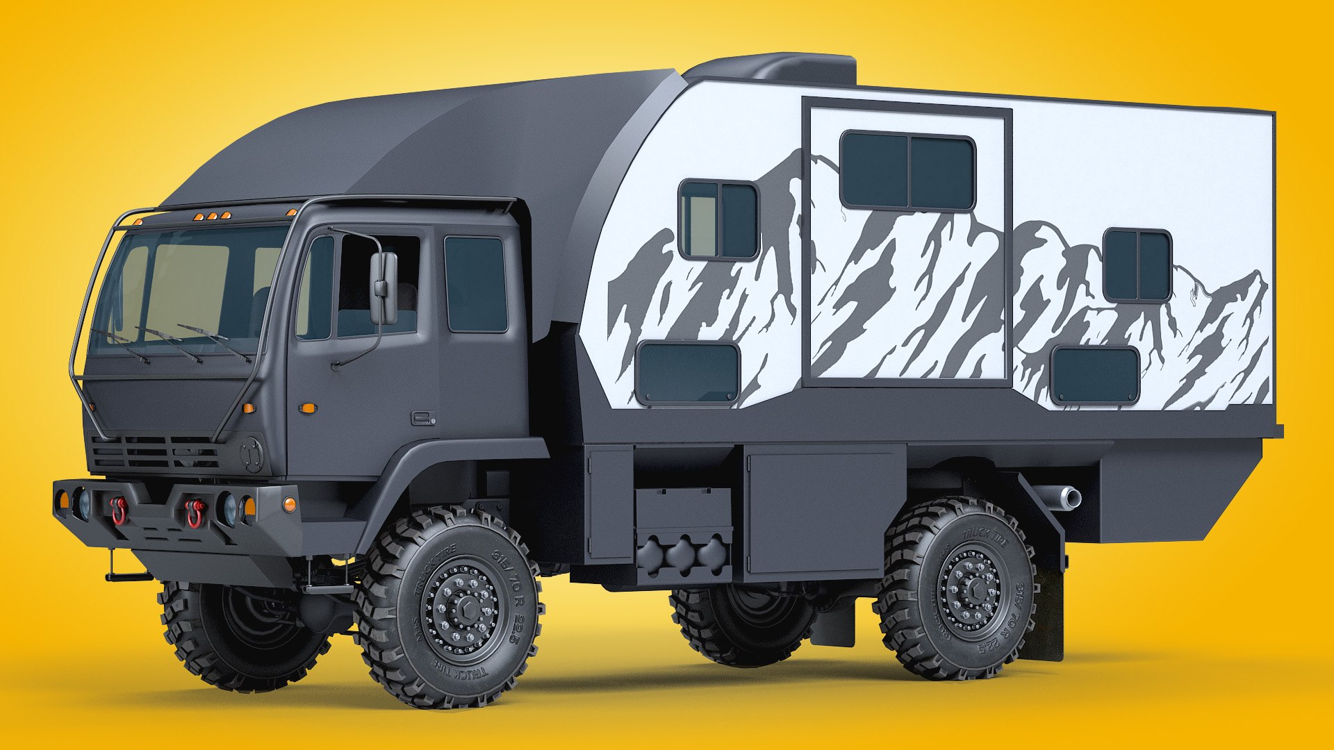 Camper Truck Hunter RMV Predator Model - TurboSquid 1741669