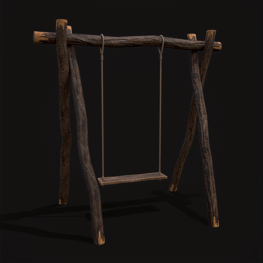 3D Rustic Medieval Wood Furniture Mix Three Model - TurboSquid 2036115