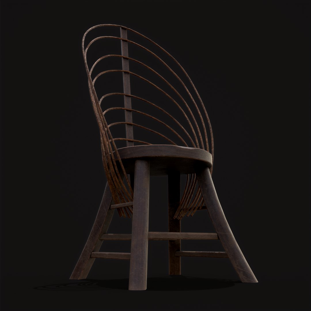 3D Rustic Medieval Wood Furniture Mix Three Model - TurboSquid 2036115