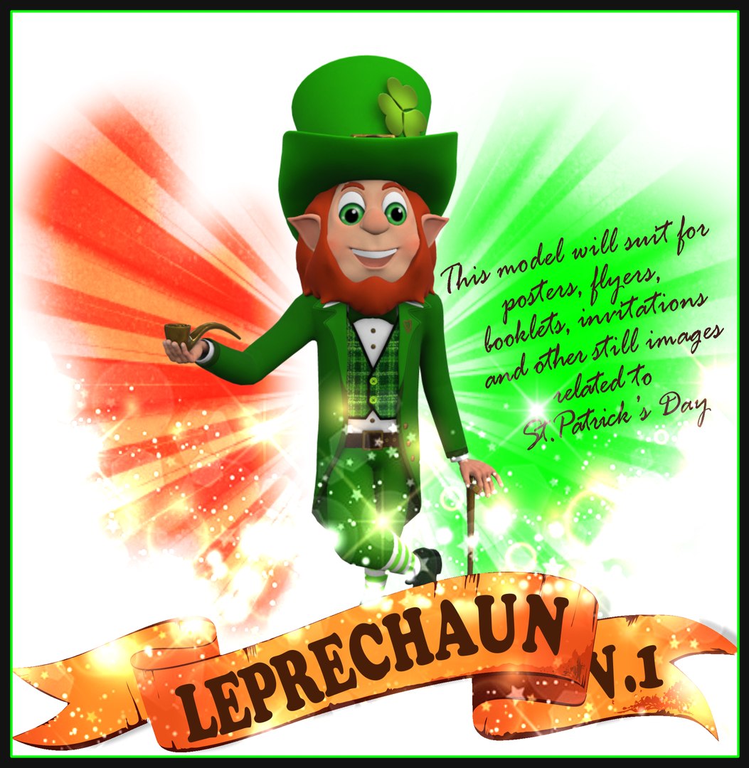 3D Leprechaun St Patricks Model - TurboSquid 1257064