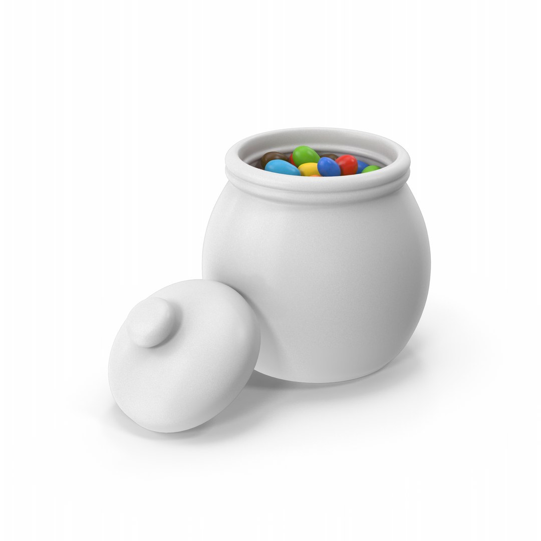 Candies Jar 3D Model - TurboSquid 2225598
