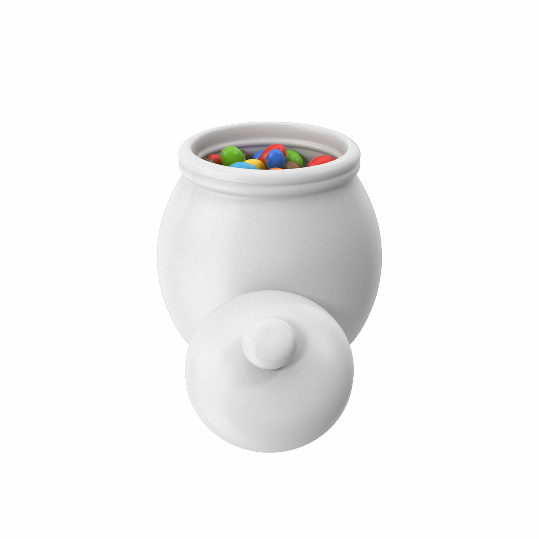 Candies Jar 3D Model - TurboSquid 2225598