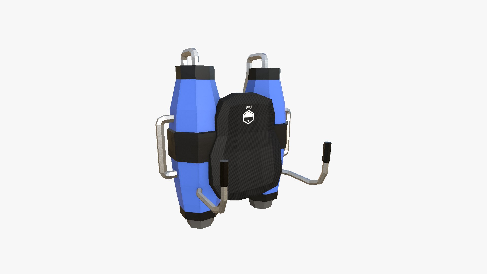 05 Jetpack Low Poly J Collection - SciFi Character Design 3D ...