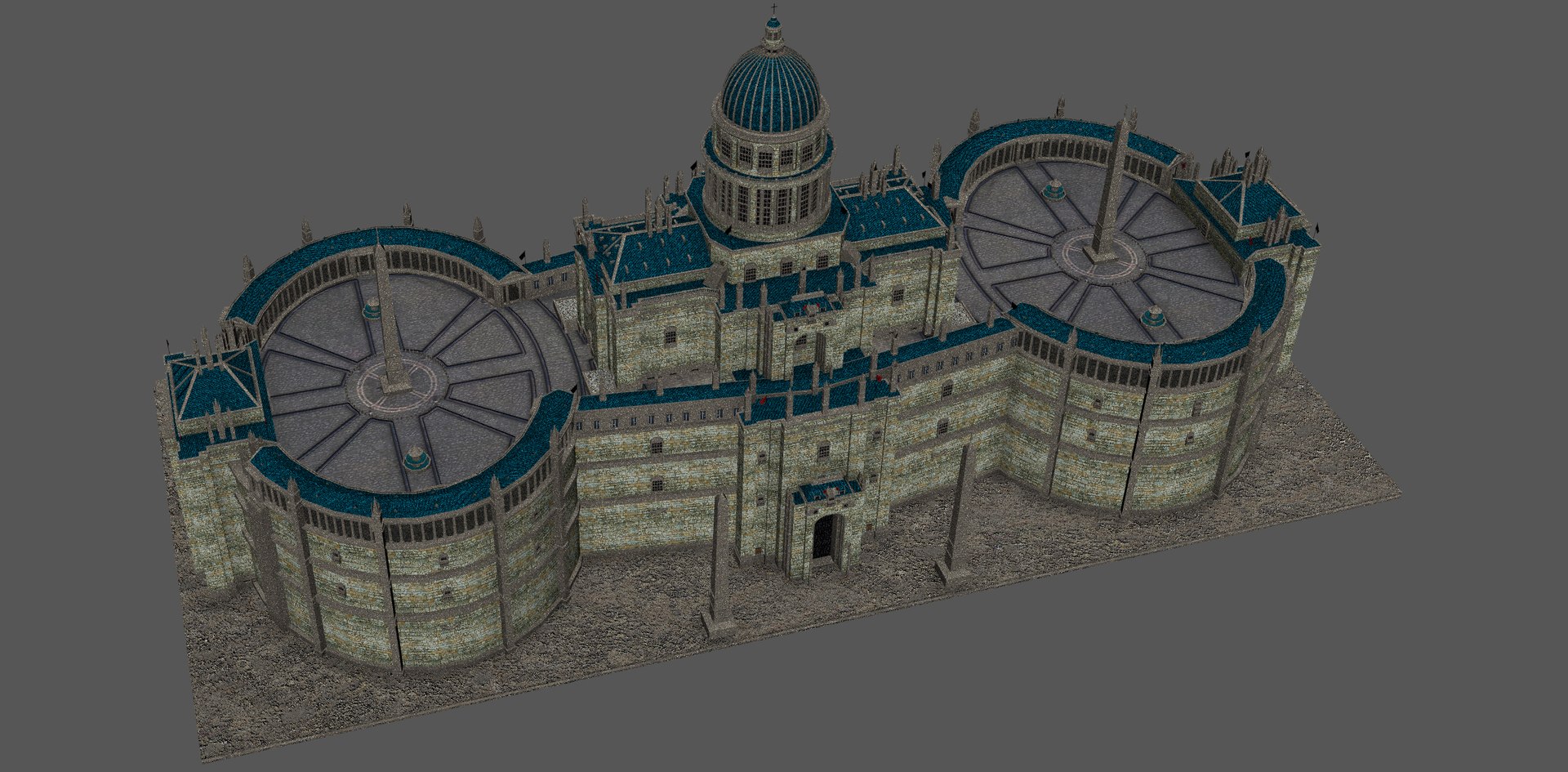 3D Fantasy Dome Castle - TurboSquid 2231724