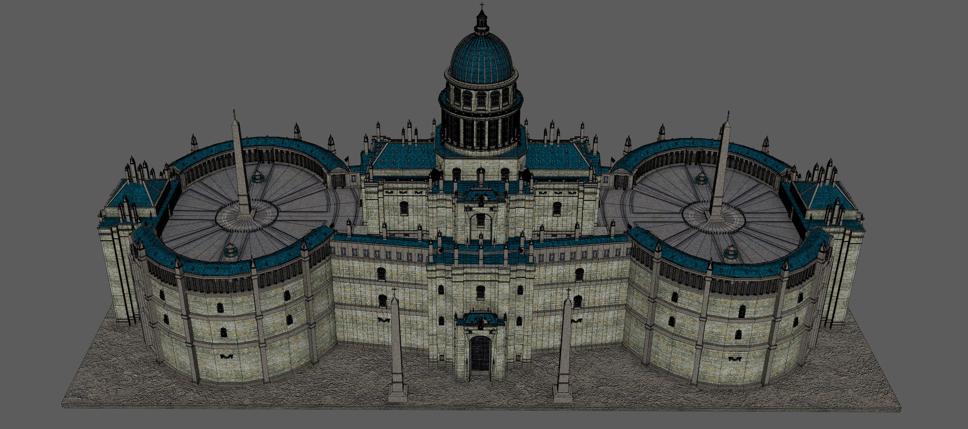 3D Fantasy Dome Castle - TurboSquid 2231724