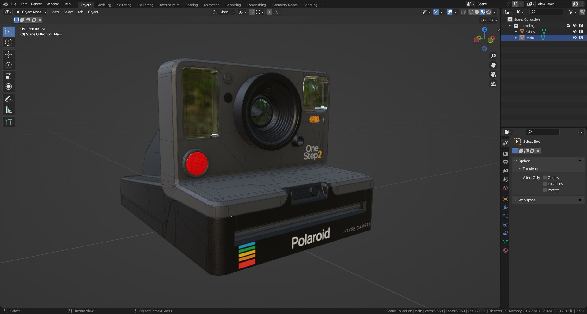 Polaroid OneStep 2 Camera 3D Model - TurboSquid 2087236