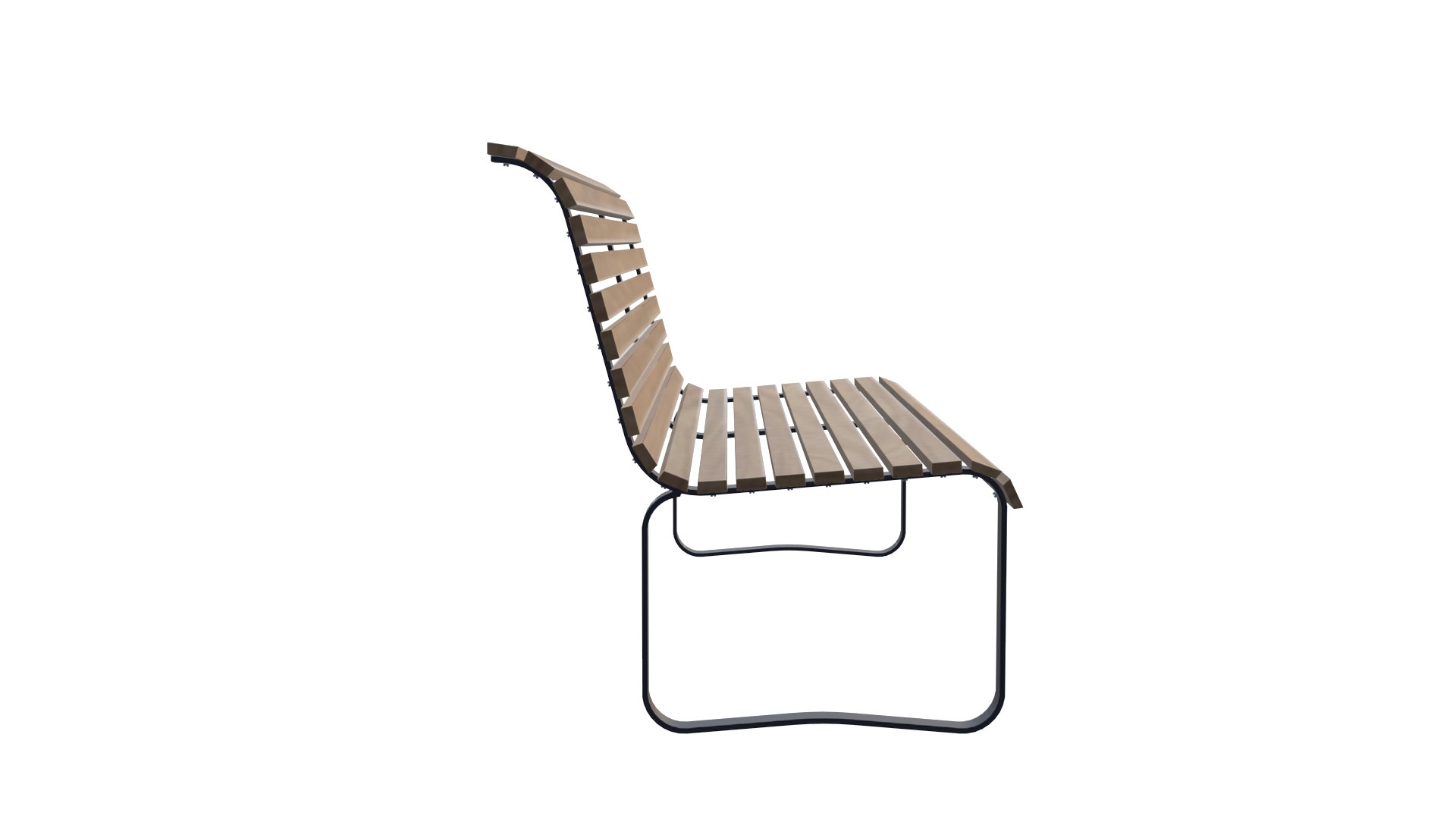3D Low Poly Slatted Wooden Bench 3D Model Model - TurboSquid 2300246