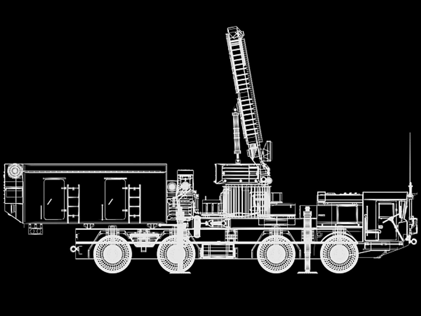 96l6e Radar 3d Model