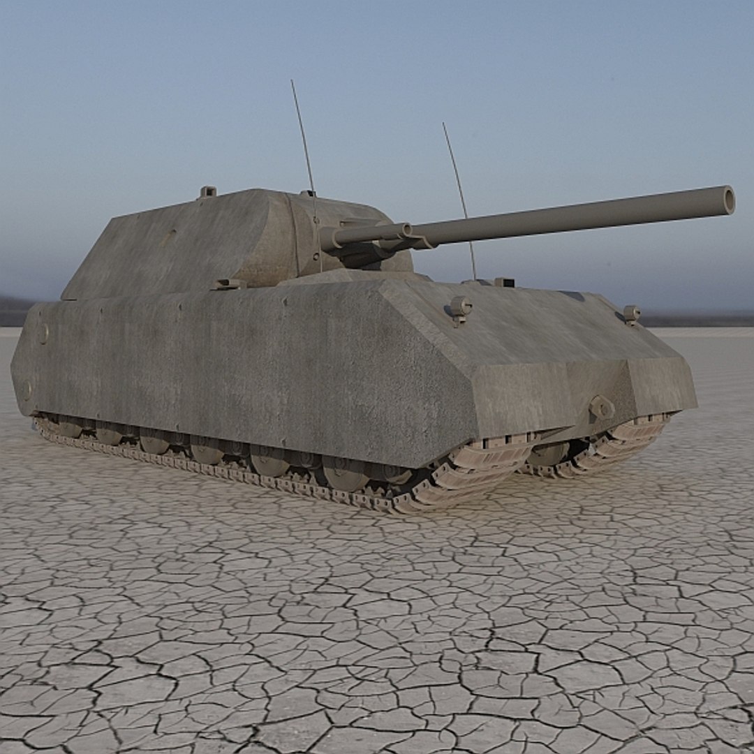 3d Maus German Tank Model