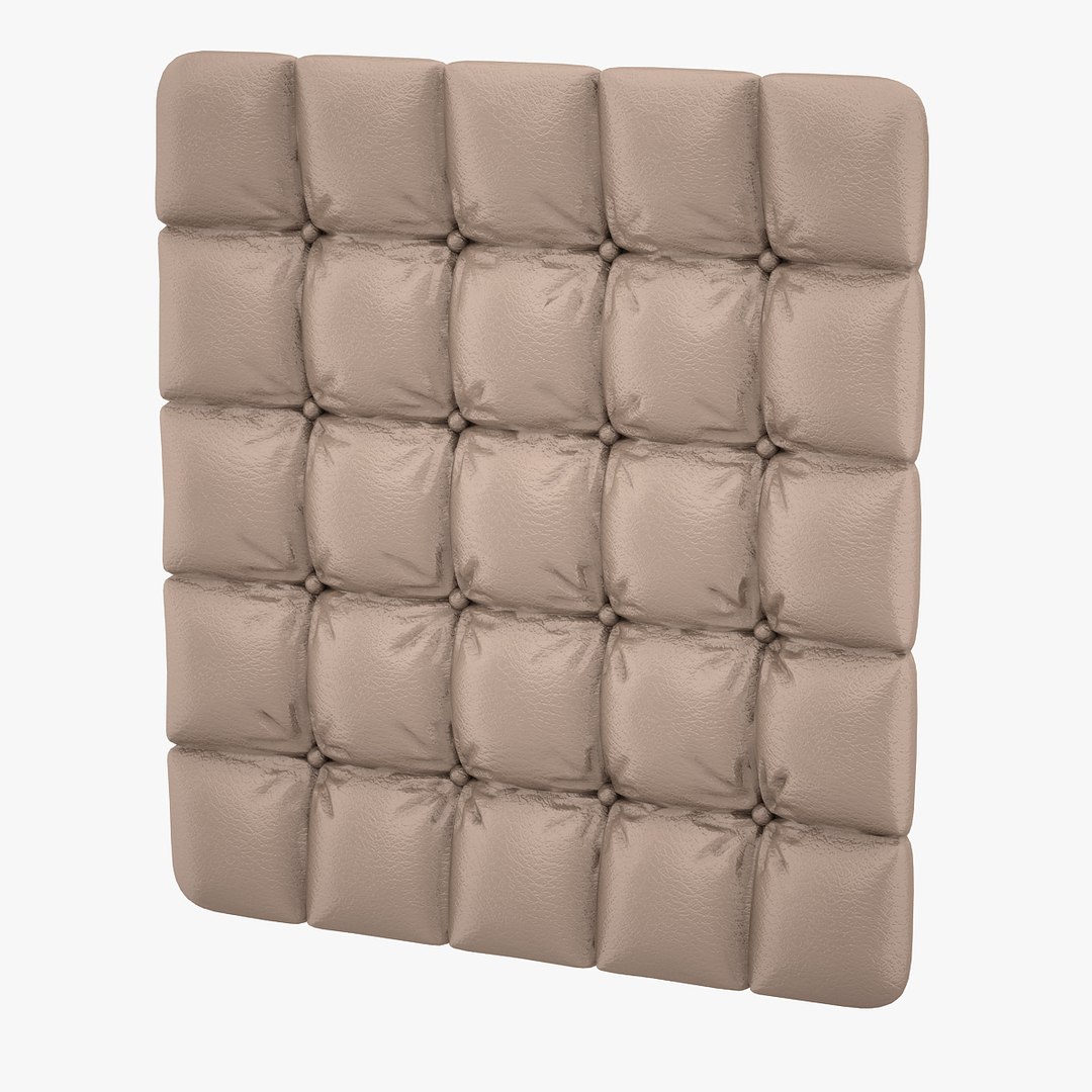 3d Capitone Wall Panel Model