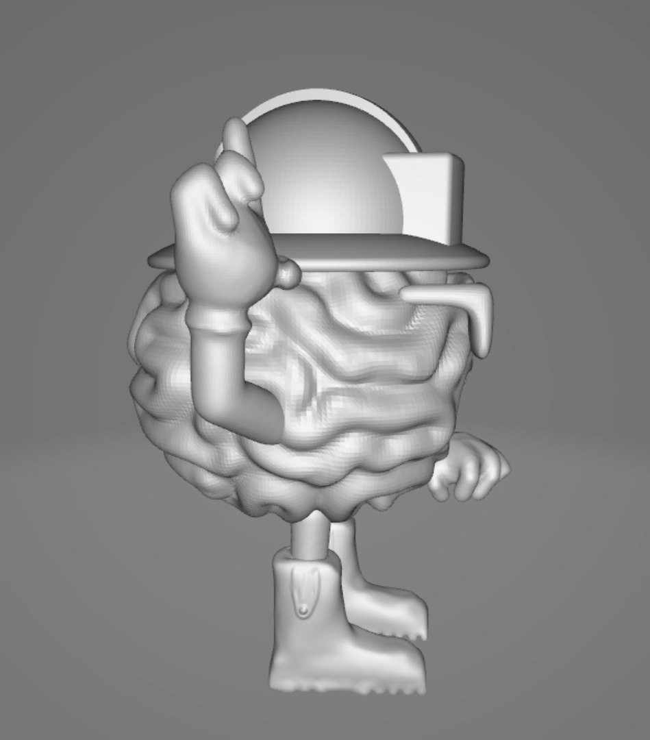 Cartoon Brain 3D - TurboSquid 1909786