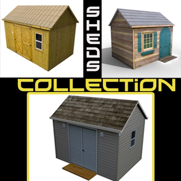 3d house sheds model