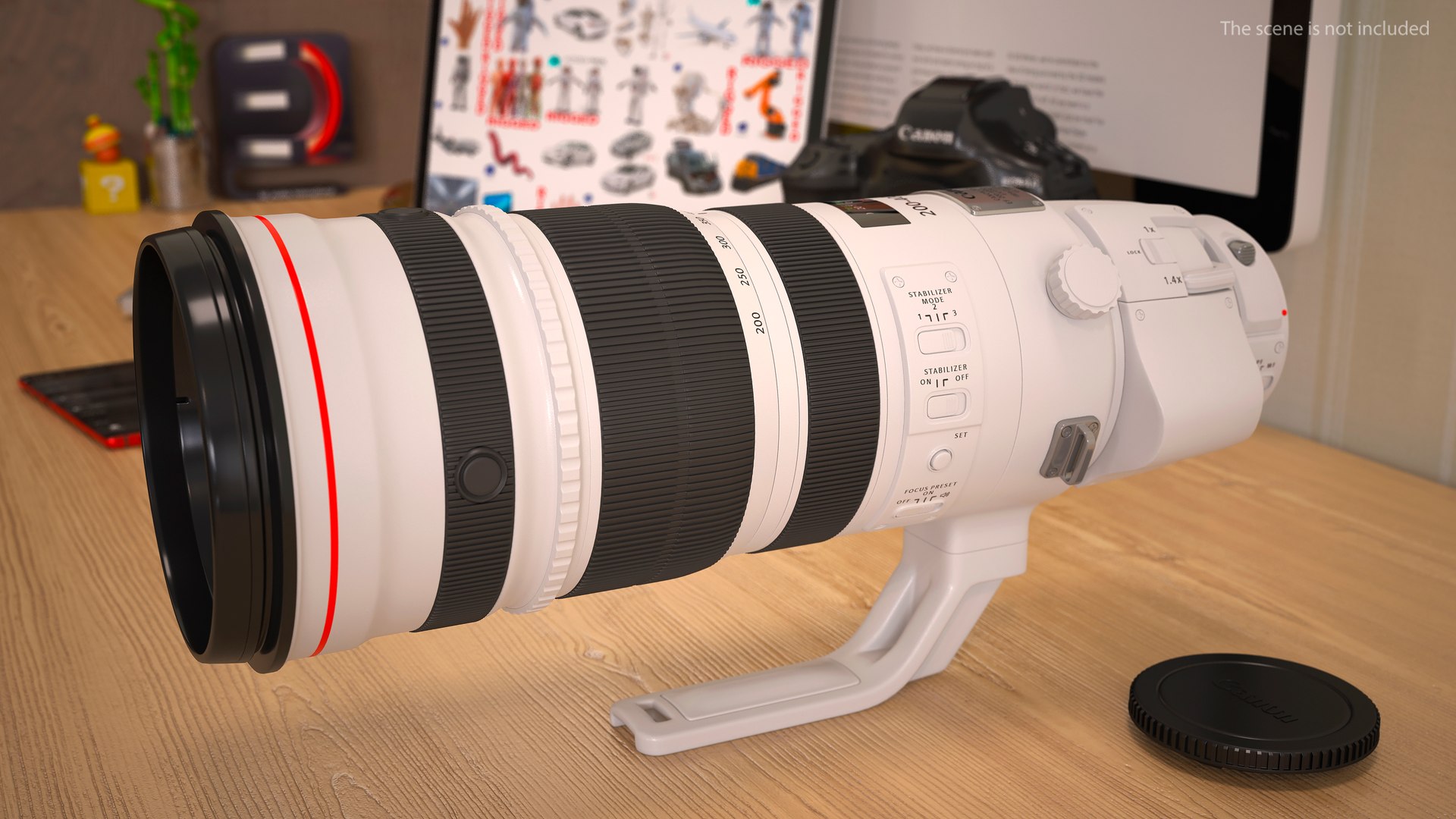 3D Canon Lens Ef 200 - TurboSquid 1586891