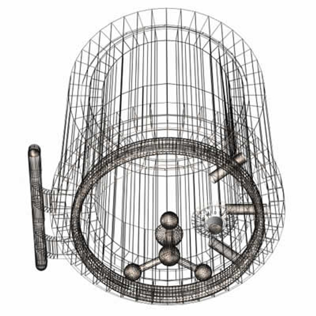 bank vault combination lock 3d model