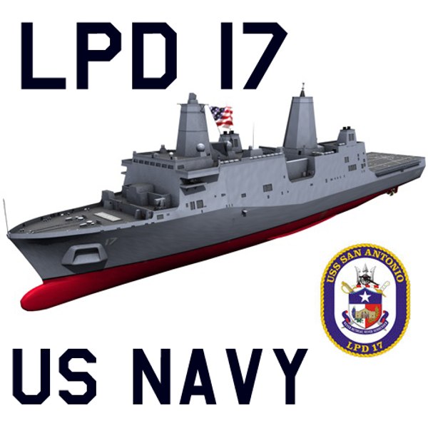 san antonio lpd 17 3d model