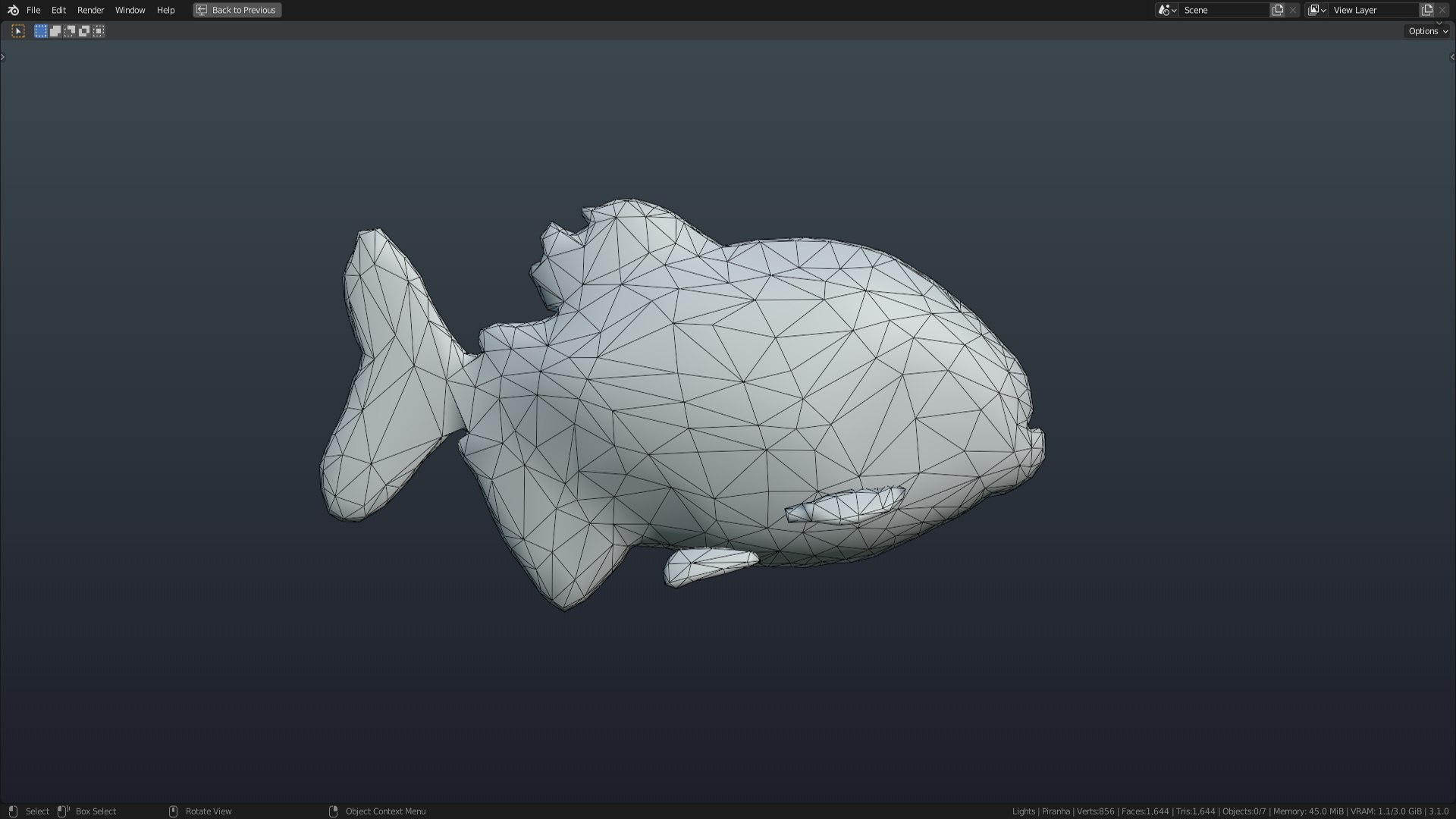 Low Poly Piranha Rigged With Realistic Texture Model - TurboSquid 1876076